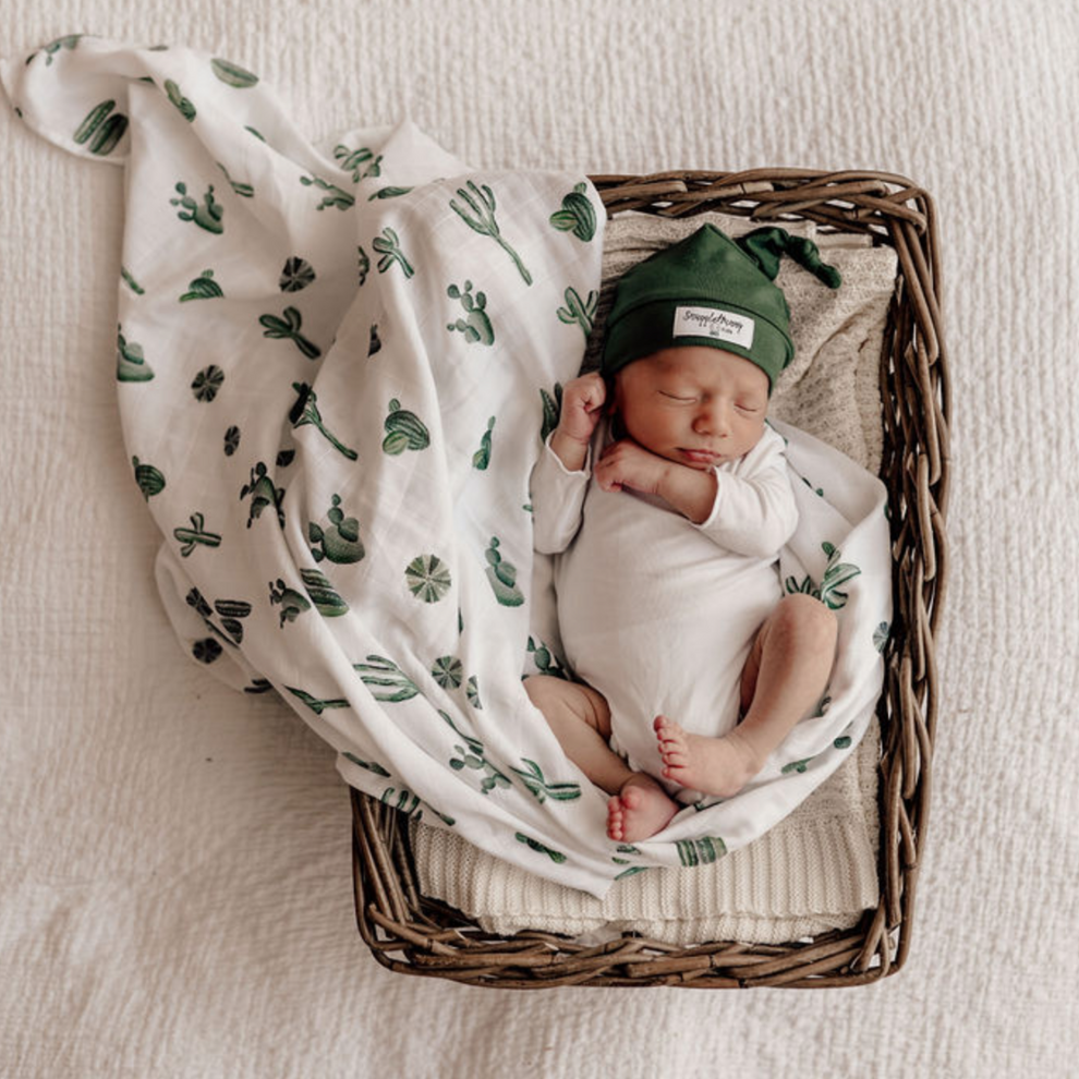 SNUGGLE HUNNY - Organic Muslin Wrap | Cactus – FOUND by Flynn